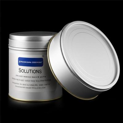 China Round Metal Tin Cans with Easy Open Lids Customized Logo and Recyclable Packaging for sale