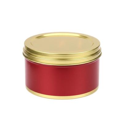 China Customized Logo Round Metal Tin Cans with Easy Open Lids and Recyclable Packaging for sale