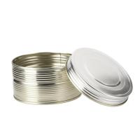 China Custom Logo Round Metal Tin Cans 300dpi Print Easy Open Lids Eco-Friendly Packaging for sale
