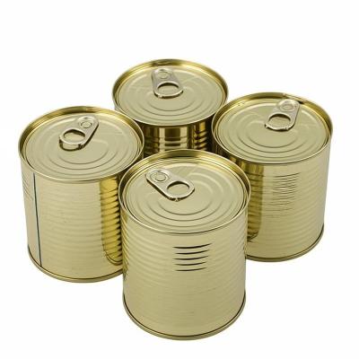 China Custom Logo Round Metal Tin Cans with Easy Open Lids 100 Percent Recyclable Packaging for sale