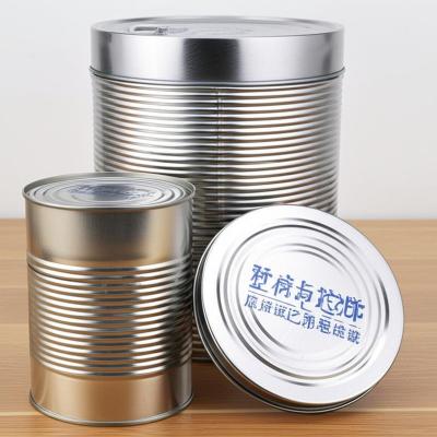 China Custom Metal Tin Cans with Easy Open Lids 300dpi Artwork Round Shape Recyclable for sale