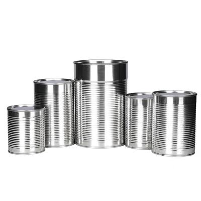 China Customized Logo Metal Tin Cans with Easy Open Lids and Recyclable Packaging for Various Sizes for sale