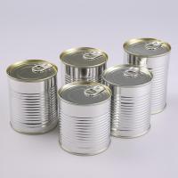 China Custom Logo Metal Tin Cans with Easy Open Lids 100mm Round Recyclable Packaging for sale