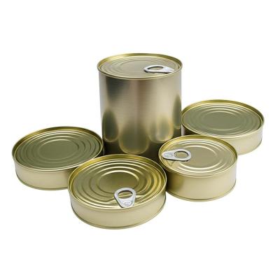 China Recyclable Metal Tin Cans Easy Open Lids Various Sizes 100ml 200ml Food Beverage Pharmaceutical Packaging for sale