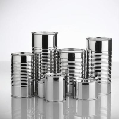 China Recyclable Metal Tin Cans with Easy Open Lids Custom Logo for Food Beverage Cosmetic Packaging 300 DPI for sale