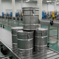 China Tinplate Metal Iron Cans Cylindrical Smooth Polished Finish Food Storage 1L 100mm for sale