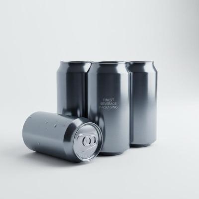 China Custom Tinplate Iron Cans 330ml Smooth Polished Finish with Protruding Thread for Beverage Packaging for sale