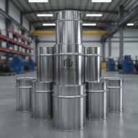 China Industrial Tinplate Cans Cylindrical 0.5L Smooth Polished Finish with Surface Protruding Thread for Secure Sealing for sale