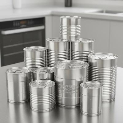 China Dishwasher Safe Metal Tin Cans Cylindrical 100ml 200ml Food Packaging High Corrosion Resistance for sale