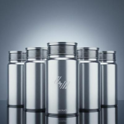 China Smooth Polished Iron Cans with Surface Protruding Thread and Cylindrical Shape for High Capacity Beverage Storage for sale