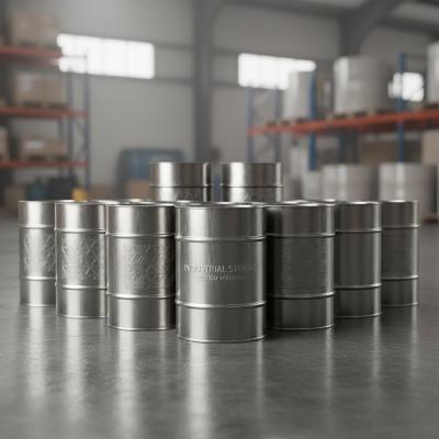 China Custom Cylindrical Iron Cans Durable Metal Containers for Industrial Packaging and Storage Solutions for sale