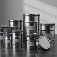 China Iron Cans with Airtight Seal Lid Durable Metal Containers for Industrial Packaging Custom Sizes Available for sale