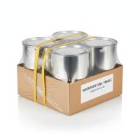 China Silver Paint Tin Cans 0.23-0.28mm Tinplate with Offset Printing OEM Custom for Safe Transport for sale