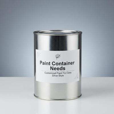 China Custom Paint Tin Cans 0.23-0.28mm Gauge with Lug Lid Pressure Cap for Paint Container Needs for sale
