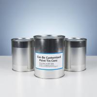 China Customizable Paint Tin Cans 0.23mm-0.28mm Tinplate Heat Resistant to 100°C for Industrial Paint Packaging for sale