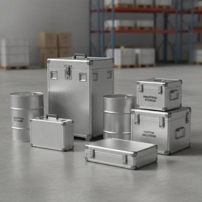 China Custom Steel Aluminum Metal Packaging Containers 30ml to 500ml Durable Industrial Storage for sale