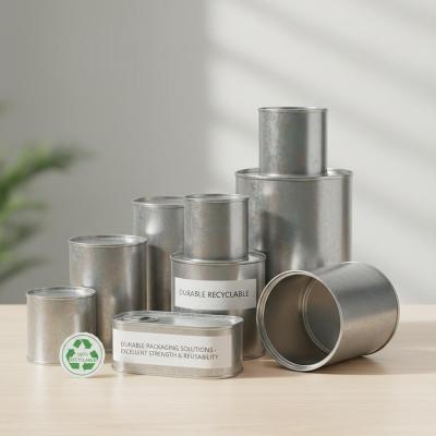 China Recycled Metal Tin Cans 0.23mm Thickness 100 Recyclable Durable Packaging for Industrial Use for sale