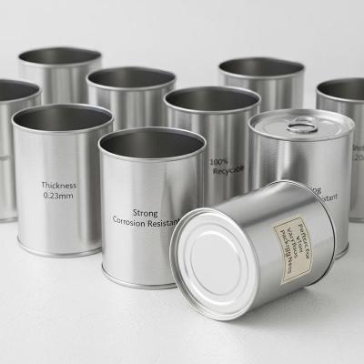 China 0.23mm Thickness Metal Tin Cans 100 Recyclable Corrosion Resistant Containers for Packaging for sale