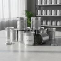China Recyclable Metal Tin Cans 0.18mm to 0.30mm Wall Thickness for Food Beverage and Industrial Packaging for sale