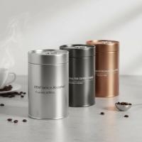 China OEM Coffee Tin Cans 0.23mm 0.28mm Thickness Food Grade Cylindrical Storage Packaging for sale
