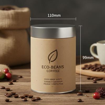 China Eco-friendly Coffee Tin Can 110x99mm Food Grade Durable Container for Coffee Packaging for sale