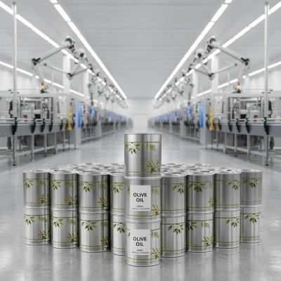 China 300ml Food Grade Olive Oil Tin Cans 20 Production Lines for Large Scale Packaging for sale