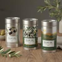 China 300ml Silver Olive Oil Tin Cans with Custom Printing Durable Food Grade Packaging for sale