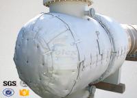 China Fireproof Man Way Thermal Insulation Covers 0.4mm Silicone Coated Fiberglass -50°C to +360°C Temperature Range for sale