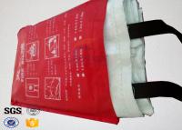 China 7oz Fiberglass Fire Blanket 35x32 Inch with 100% Glass Fiber Construction - 5 Year Warranty for sale