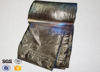 China 17oz Aluminum Coated Fiberglass Fire Retardant Blanket 1.2m x 1.8m for Welding Safety and Emergency Use for sale