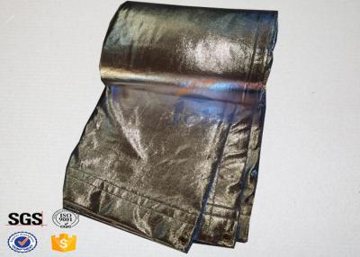 China 17oz Aluminum Coated Fiberglass Fire Retardant Blanket 1.2m x 1.8m for Welding Safety and Emergency Use for sale