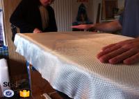 China 38 Inch 6 oz Plain Weave Heat Resistant Fiberglass Fabric for Surfboards - 195 gsm 0.17mm Thickness for sale