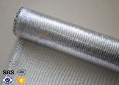 China 24oz Width Fire Resistant Fibre Glass Fabric Aluminum Blankets 100 cm for sale