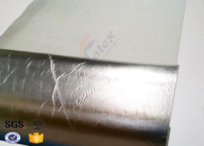 China Thermal Insulation Aluminum Fabric Fiberglass Mat Roll 10 Meters - 1800°F Heat Resistance, 9-13µm Fiber Diameter for sale