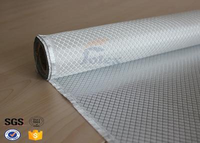 China Flame Retardant Silver Plated Fiberglass Fabric 230g/m² 0.2mm Thickness -50°C to +560°C Temperature Range for sale