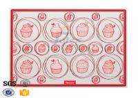 China Custom Printed Silicone Baking Mat 16x12 Inch with 260°C Heat Resistance and Non-Stick Surface for Pizza and Bread for sale