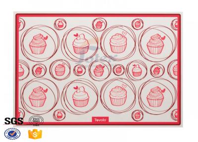 China Custom Printed Silicone Baking Mat 16x12 Inch with 260°C Heat Resistance and Non-Stick Surface for Pizza and Bread for sale