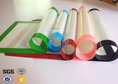 China Silicone Fiberglass Baking Mat -40°C to 250°C Temperature Range, 0.4mm/0.8mm Thickness for Oven & Microwave Use for sale