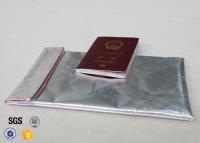 China 6mm Thick Fireproof Document Bag 28x38cm with 550°C Heat Resistance - Aluminum Foil Fiberglass Construction for sale