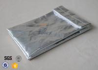 China Fiberglass Fireproof Document Bag 6.7x10.6 Inch with 550°C Heat Resistance and Aluminum Foil Protection for sale