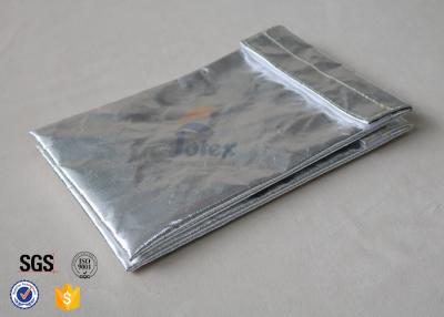 China Fiberglass Fireproof Document Bag 6.7x10.6 Inch with 550°C Heat Resistance and Aluminum Foil Protection for sale