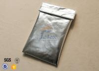 China Reflective Aluminium Foil Fiberglass Fireproof Document Bag 27x17cm 550°C Heat Resistance Waterproof Storage Pouch for sale