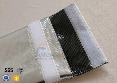 China 28 x 32cm Fireproof Document Bag with Silver + Black Carbon Fabric Inside for sale