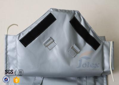 China Fiberglass Material Gate Valve Exhaust Blanket For Gray Insulation Jackets for sale