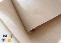China Non Stick Brown PTFE Coated Fiberglass Fabric Food Grade For BBQ Grill Mat for sale