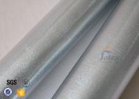 China Reflective Aluminium Foil Silver Coated High Silica Glass Fiber Cloth 700gsm 0.8mm for High Temperature Protection for sale