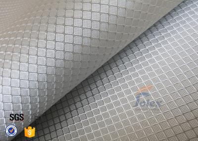 China 220g Silver Plated Aluminized Fiberglass Cloth Fabric For Surface Decoration for sale