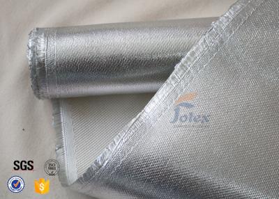 China Silver Coated High Silica Fabric Cloth 700g/m² 0.8mm Thickness for 800°C Heat Resistance for sale