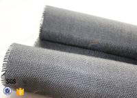 China 800g Black Vermiculite Coated Fiberglass Fabric For Fire Blanket for sale