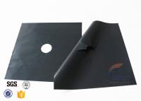 China PTFE Coated Fiberglass Fabric Gas Stove Burner Liners 10.6x10.6 Inch 4-Pack with 260°C Heat Resistance for sale
